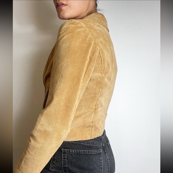 Jackets & Coats | Vintage Suede Cropped Moto Jacket | Poshmark